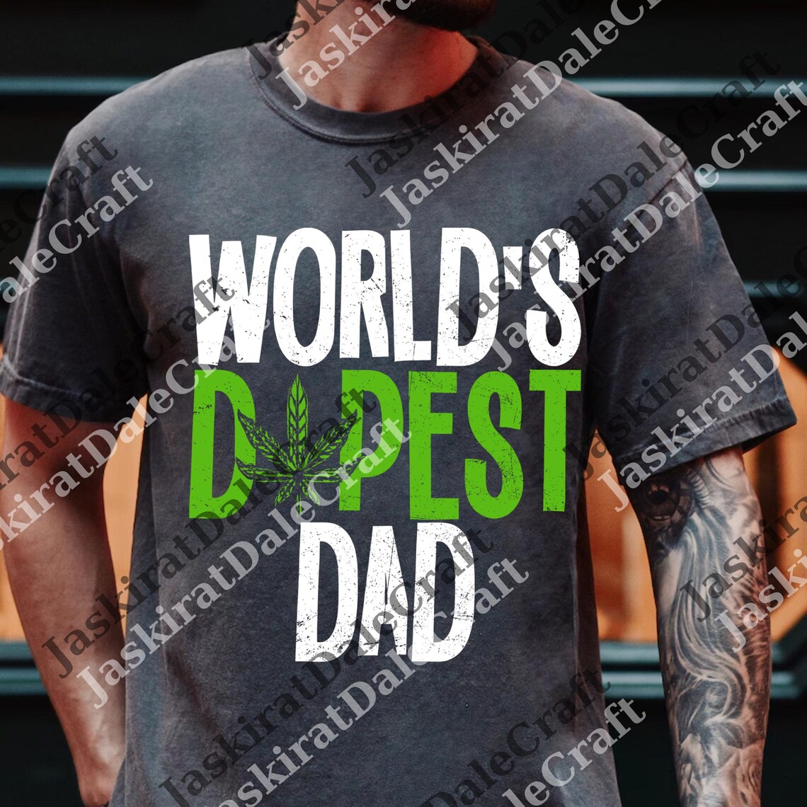Worlds Dopest Dad Weed Cannabis Vintage Retro Gift Png, Marijuana Gift ...