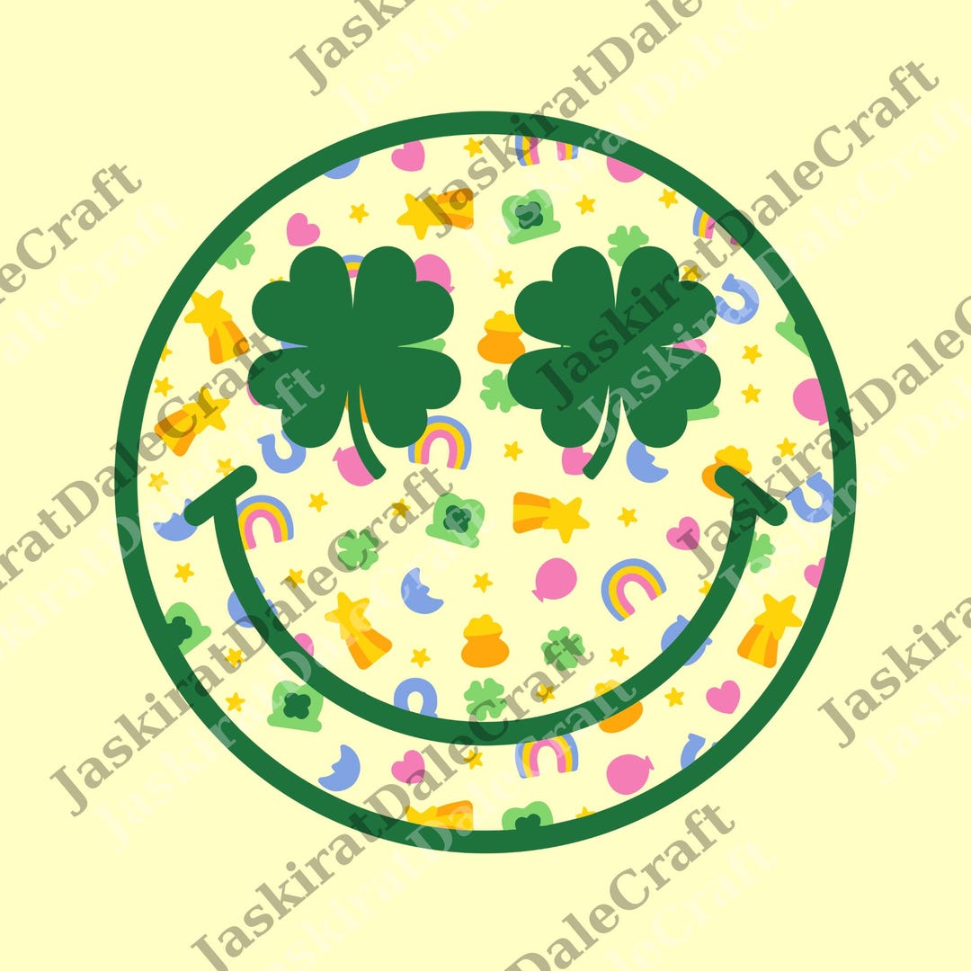 Retro Lucky Smiley Png, Retro Lucky Emoji Png, Lucky Charm Smiley Face ...