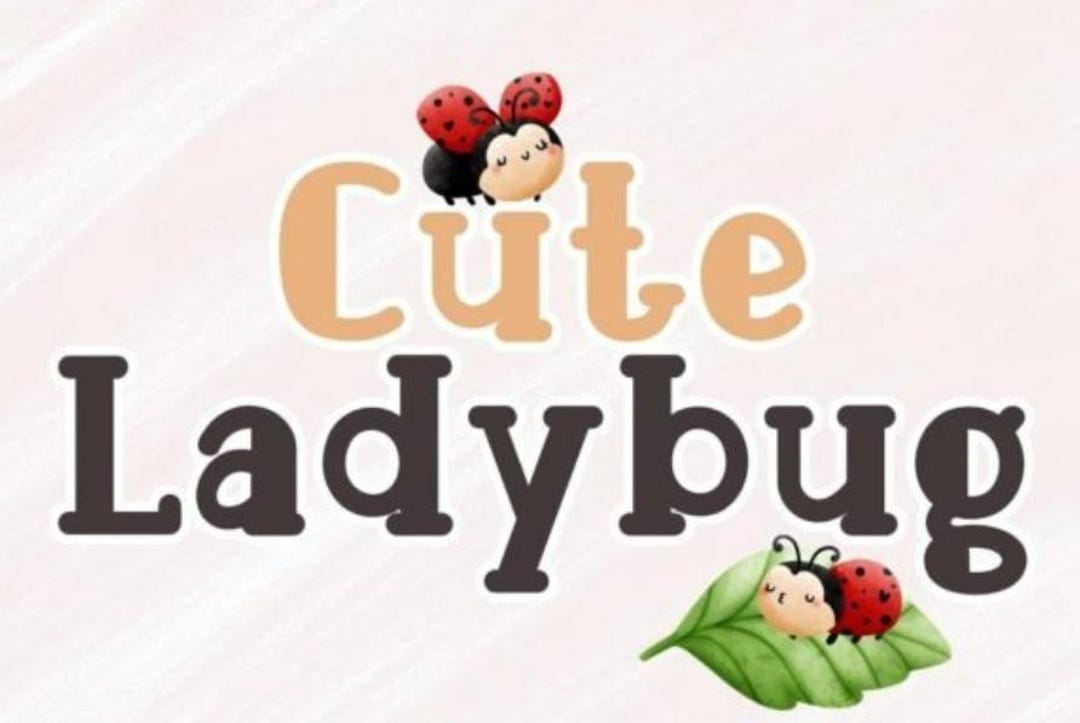 Cute Ladybug Font, Handwritten Stylish Fonts, Cursive Calligraphy Fonts ...