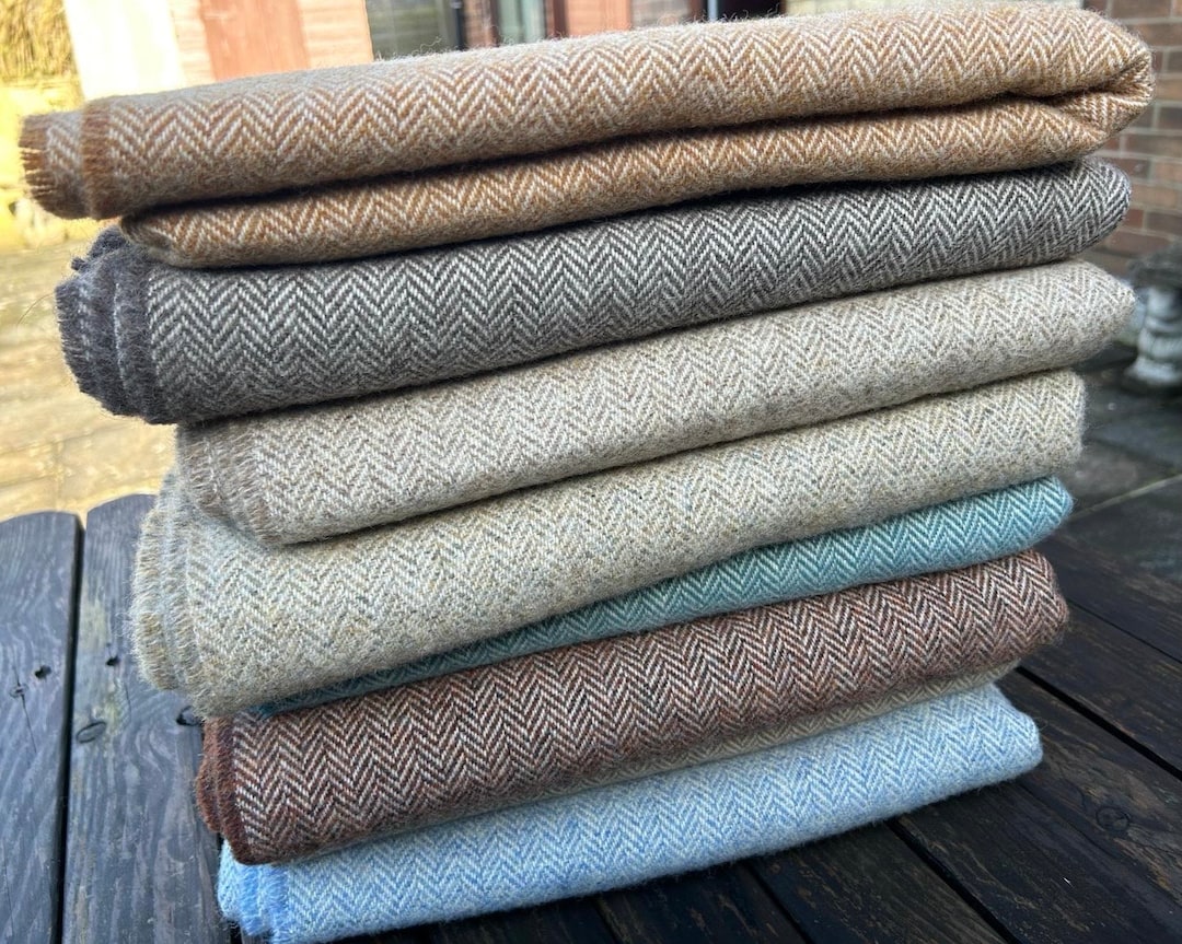 Recycled Wool Blanket/throw. Sustainable & Eco Friendly. 100% Made in ...