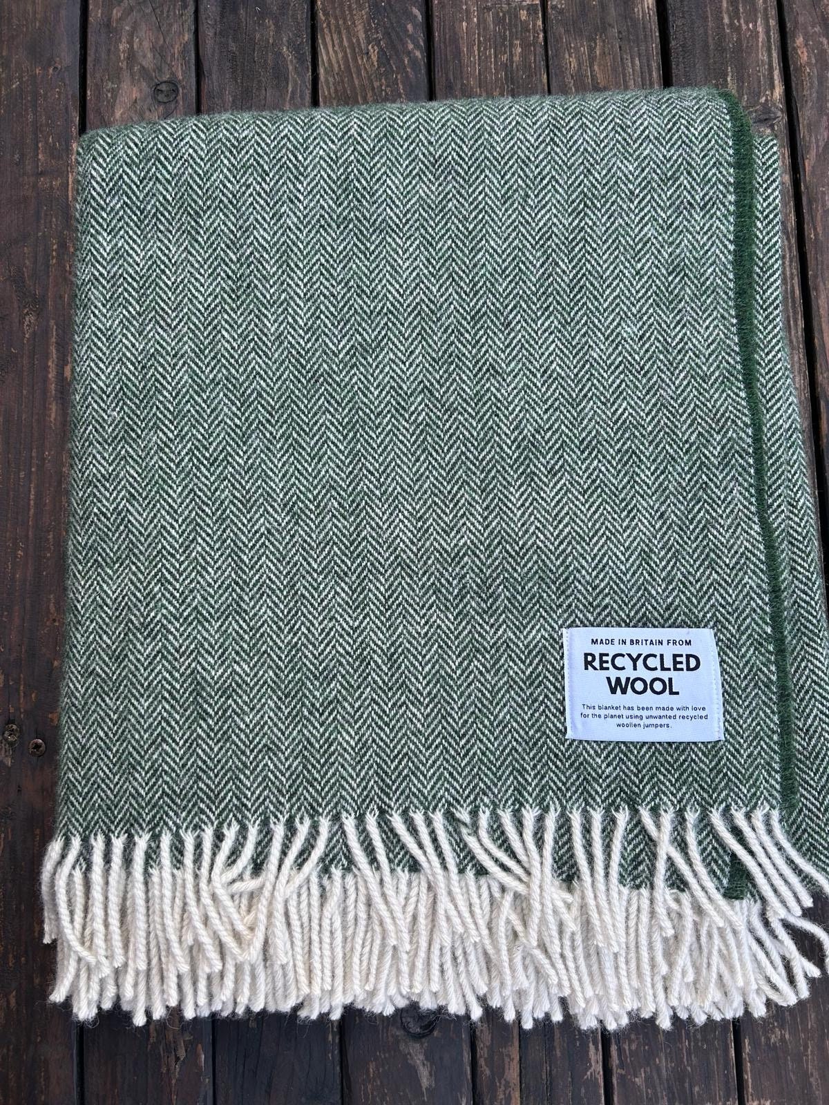 Recycled Wool Blanket/throw. Sustainable & Eco Friendly. 100% Made in ...