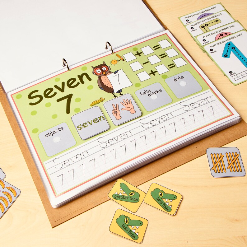 Maths Busy Book, Preschool Printables, Toddler Counting Practice, Maths ...