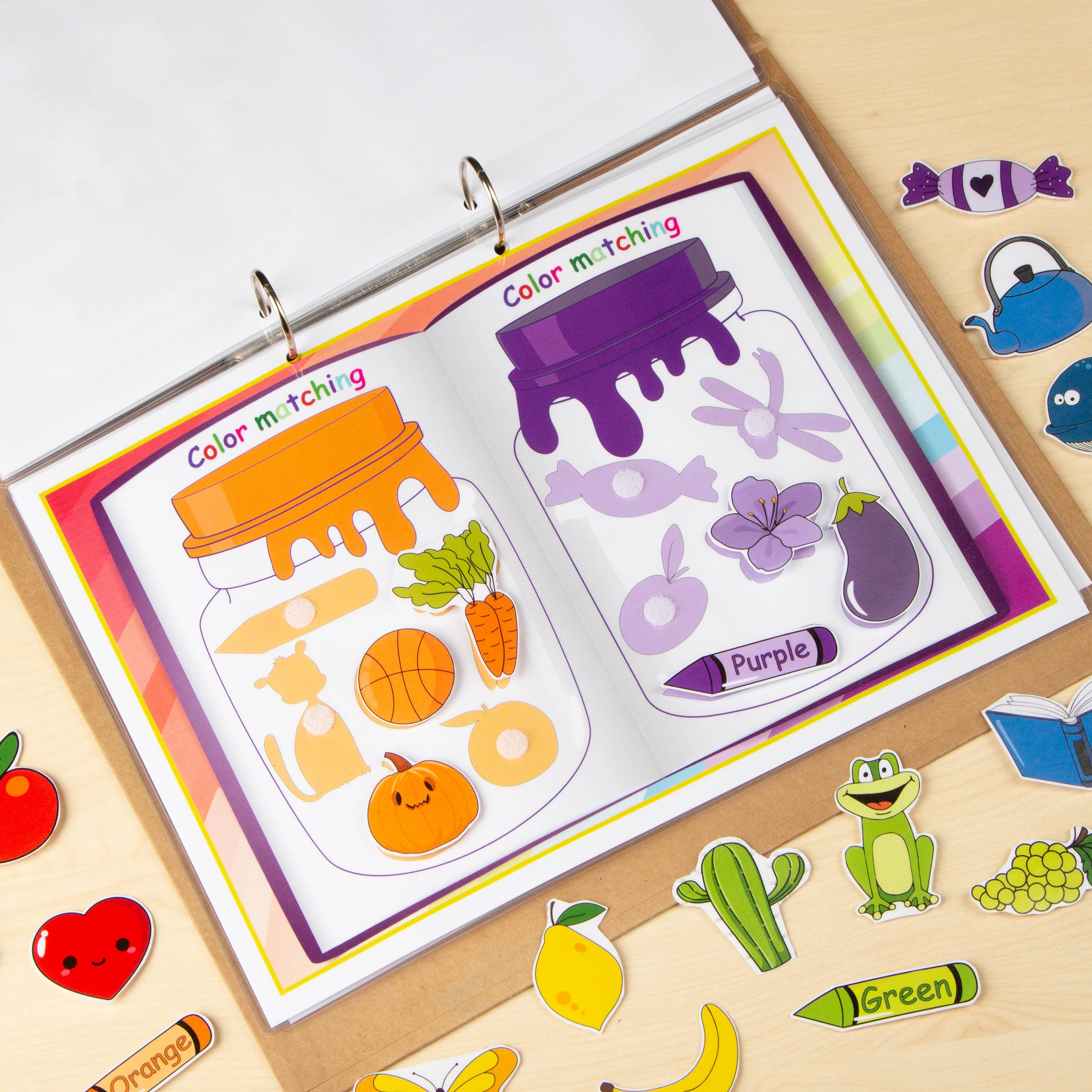 Color Sorting Activity Personalized Preschool Busy Book Printable ...