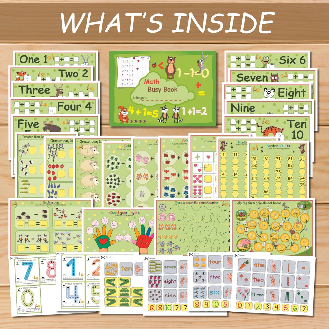 Maths Busy Book, Preschool Printables, Toddler Counting Practice, Maths ...