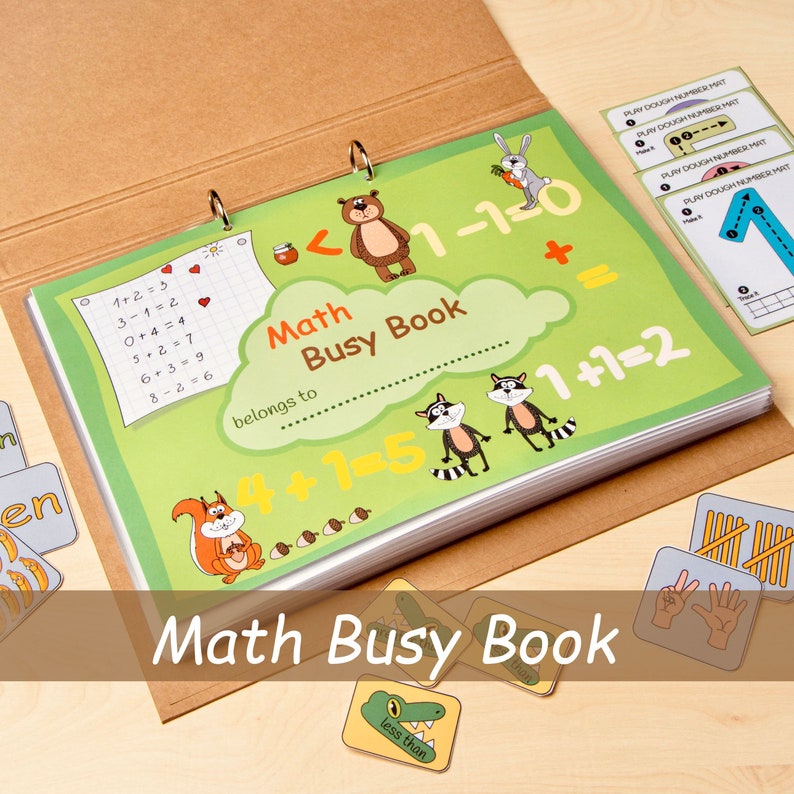 Maths Busy Book, Preschool Printables, Toddler Counting Practice, Maths ...