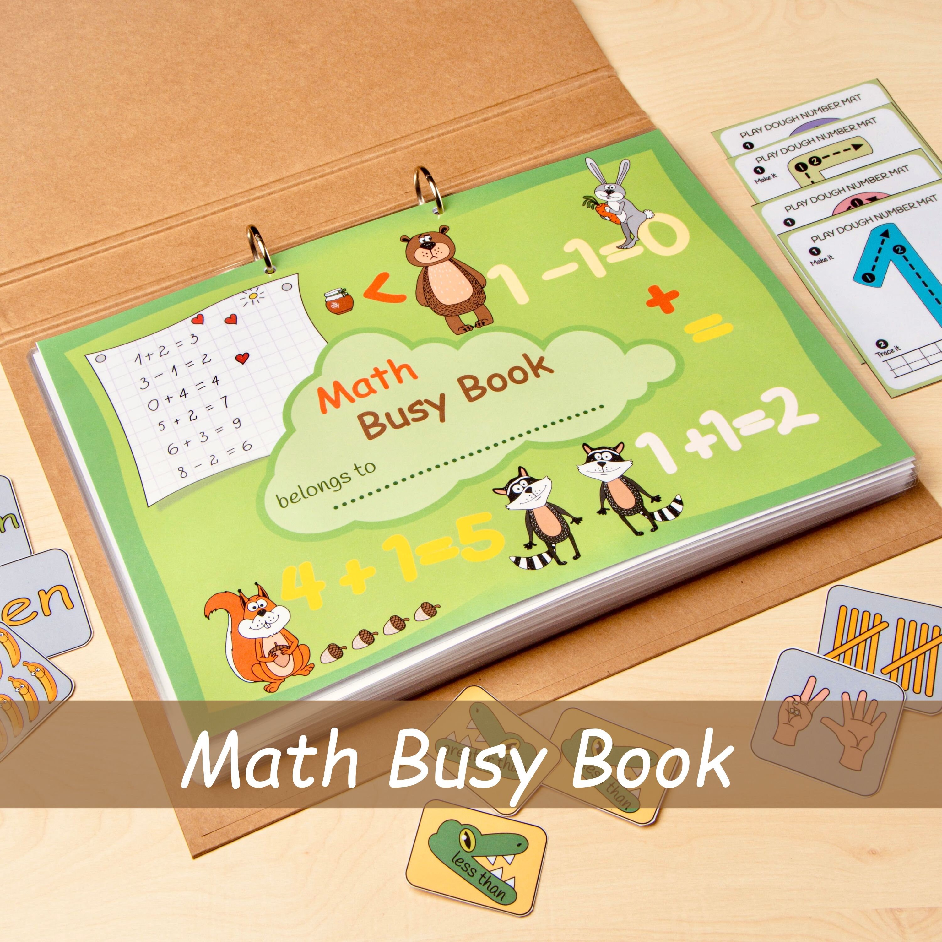 Maths Busy Book, Preschool Printables, Toddler Counting Practice, Maths ...
