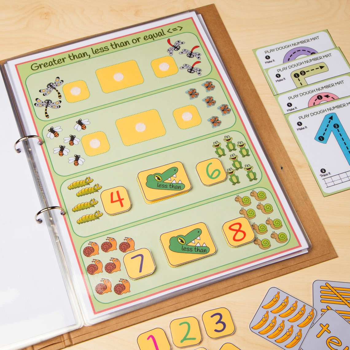 Maths Busy Book, Preschool Printables, Toddler Counting Practice, Maths ...