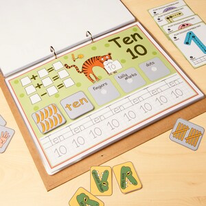 Maths Busy Book, Preschool Printables, Toddler Counting Practice, Maths ...