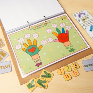 Maths Busy Book, Preschool Printables, Toddler Counting Practice, Maths ...