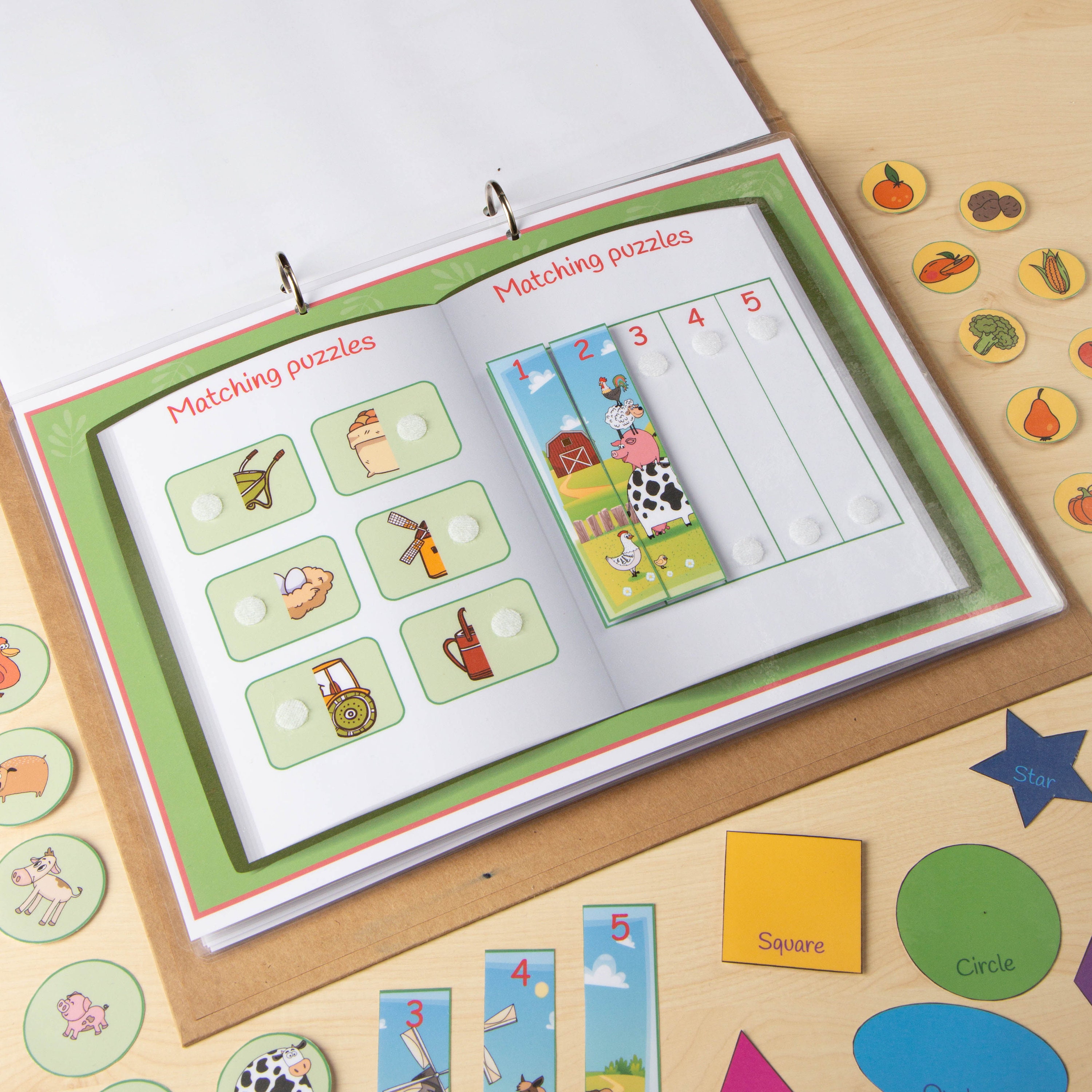 Farm Busy Book Printable Toddler Activities Montessori Homeschool ...