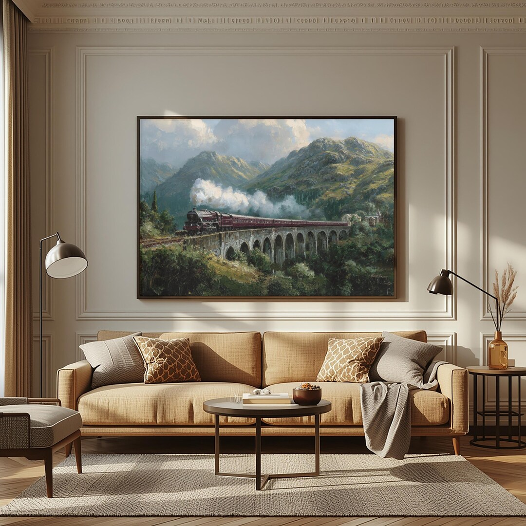 Glenfinnan Viaduct, Jacobite Steam Train Wall Art, Scottish Highlands ...