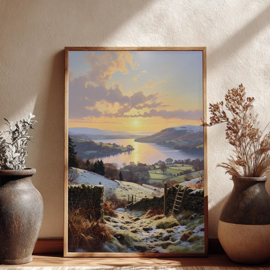 Windermere Art Print - the Perfect Lake District Gift - Sunrise Over ...