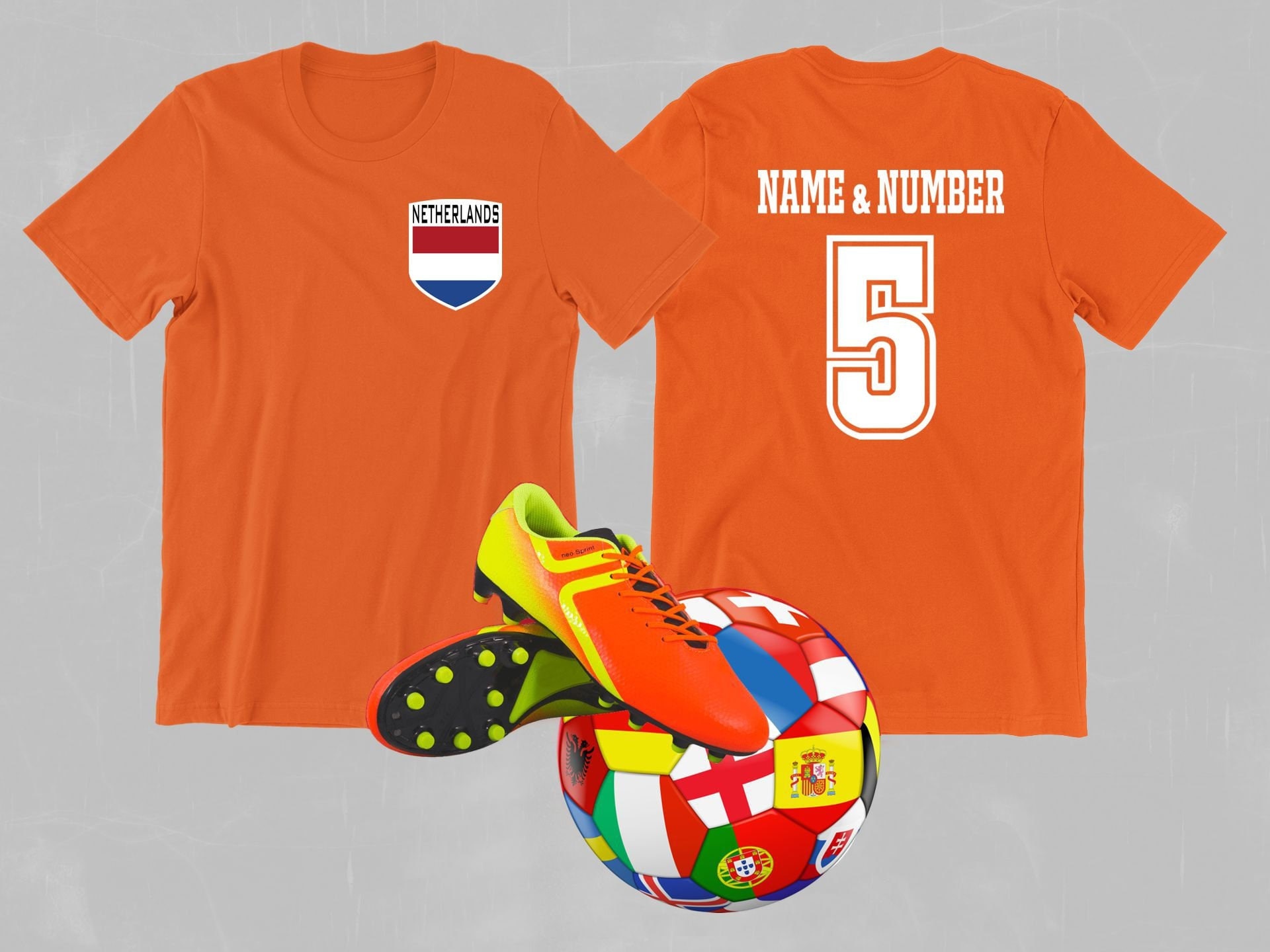 Netherlands National Team, Custom Football Shirt, Netherlands Football ...