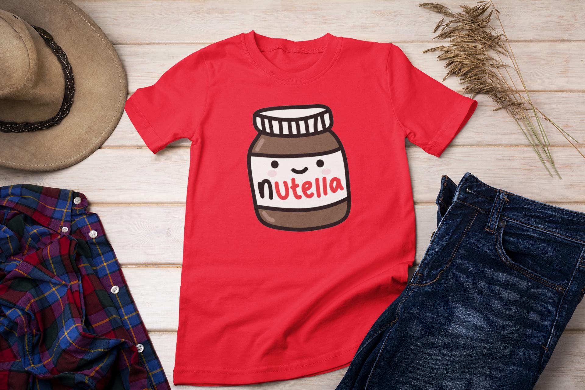 Nutella Chocolate Hazelnut Spread T-shirt, Nutella Chocolate Shirts ...