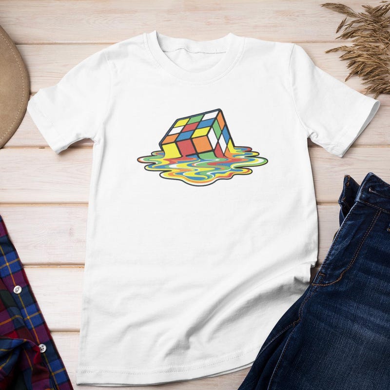 Rubiks Cube Shirt - Etsy