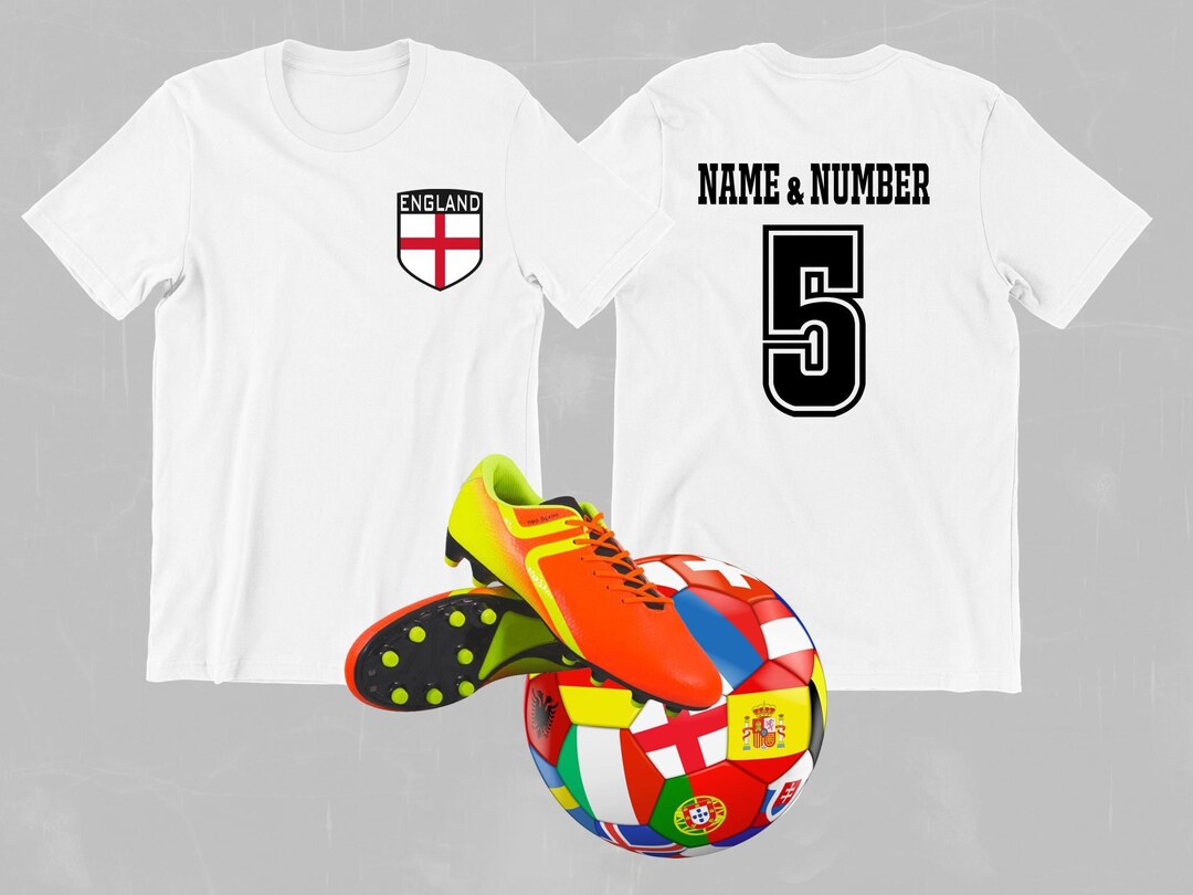 England Football Shirt, England National Team Football Shirt, Custom ...