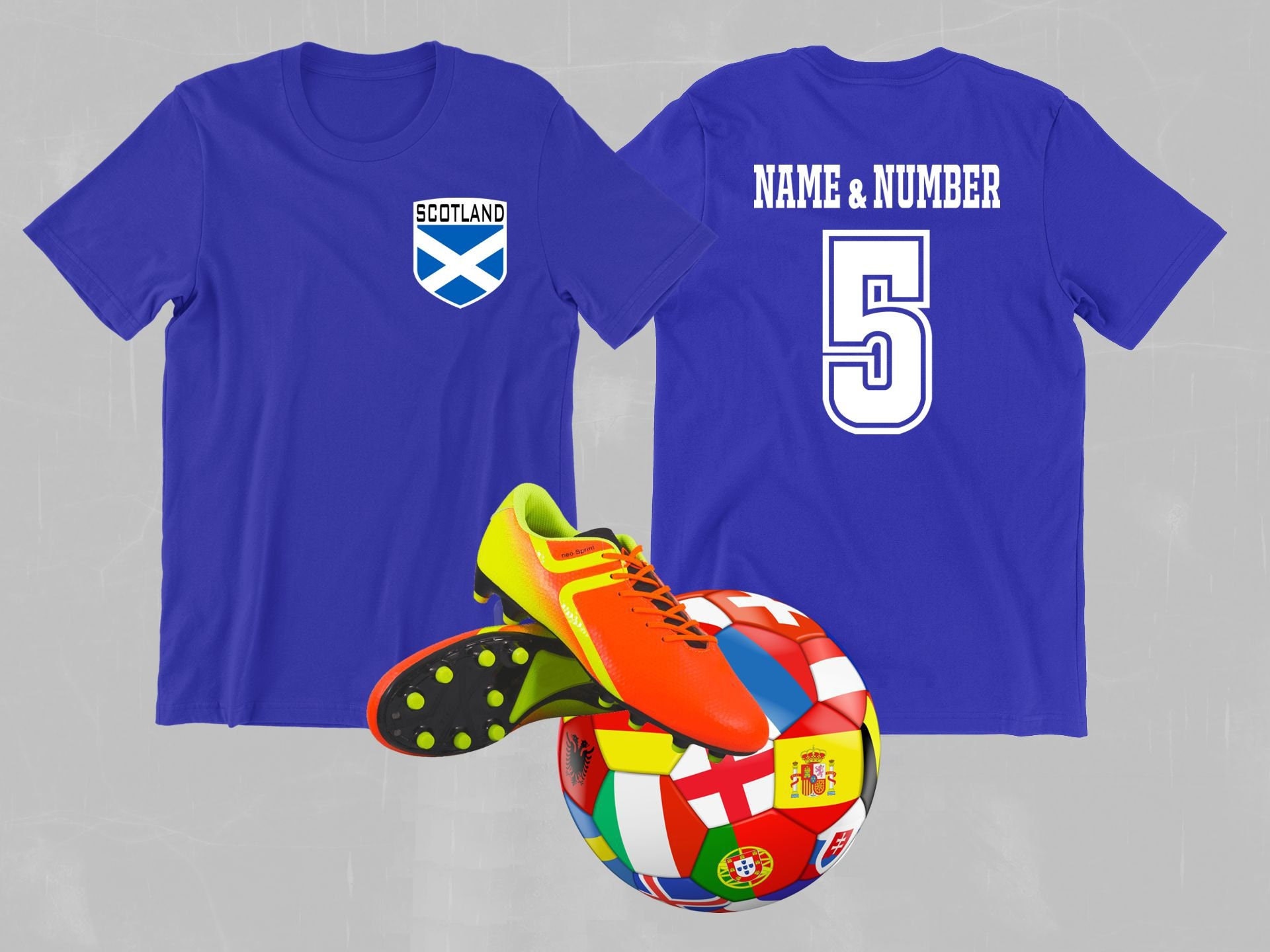 Scotland National Team, Custom Football Shirt, Scotland Football Shirt ...