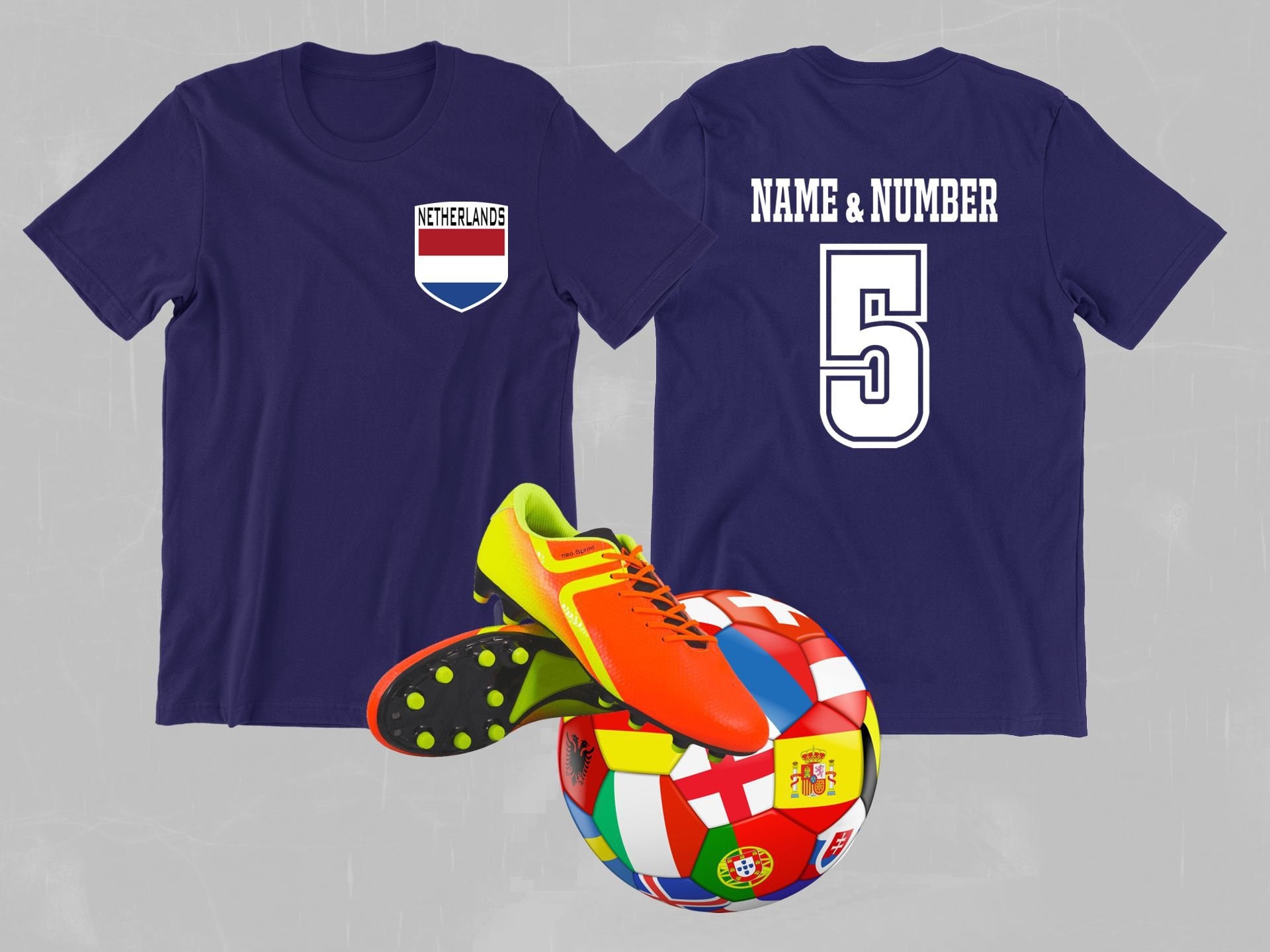 Netherlands National Team, Custom Football Shirt, Netherlands Football ...