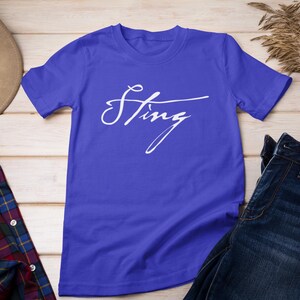 STING Logo T-shirt, STING Singer Shirts, Sting Vintage Shirt, Rock ...