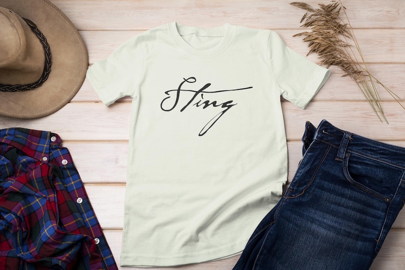 STING Logo T-shirt, STING Singer Shirts, Sting Vintage Shirt, Rock ...