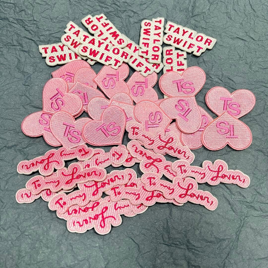Pink Iron on Patches for Girls Jacket, Lover Sew on Patches for Swiftie Gifts - Etsy