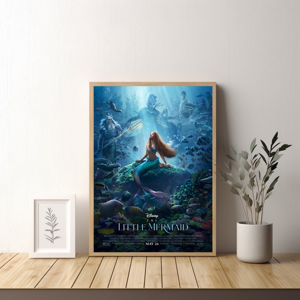 The Little Mermaid Movie Posterroom Decorhome Decorfor Him/herbedroom ...