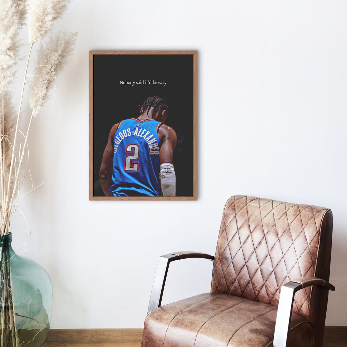 Shai Gilgeous Alexander Poster SGA NBA Basketball Room Wall Decor - Etsy