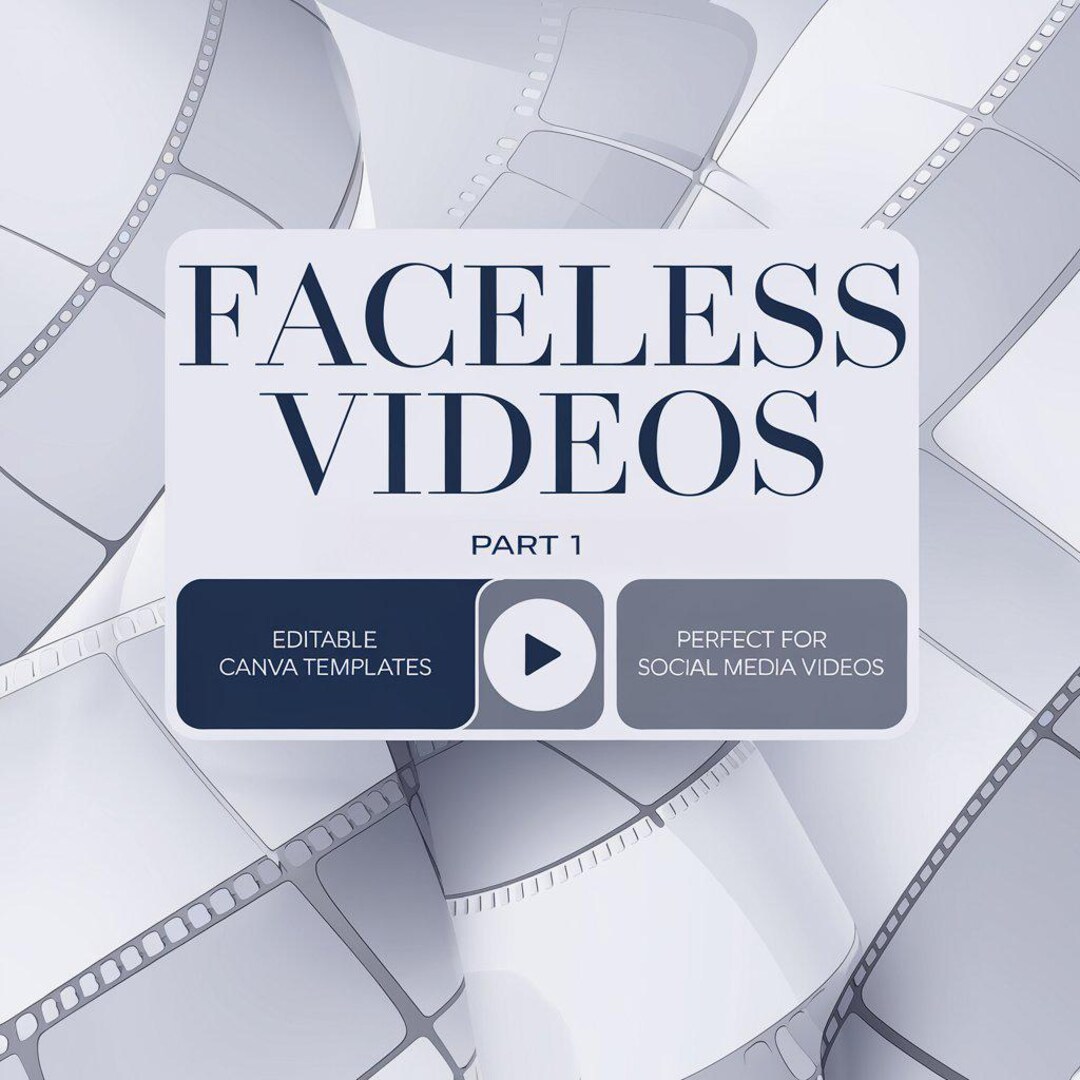 Faceless Video Canva Templates: Social Media Branding (digital Download ...