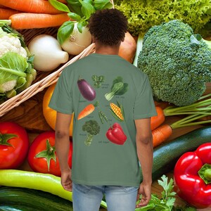 Eat Your Veggies Front Print & Veggies Back Print, Relaxed Oversized ...