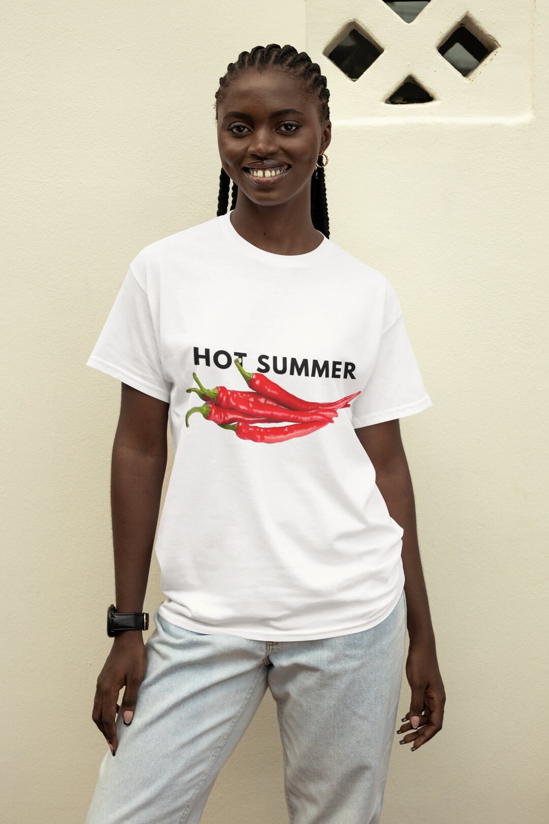 Hot Summer Shirt, Chilli Peppers T-shirt, Pepper Relaxed Fit Top ...