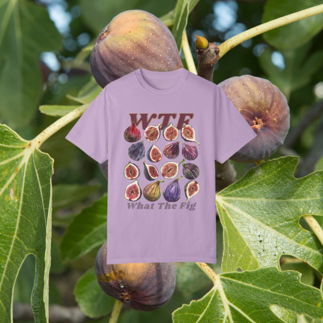 WTF Humor T-shirt Fig Loose Fit Tshirt Fruit Relaxed Fit Tee Garden ...