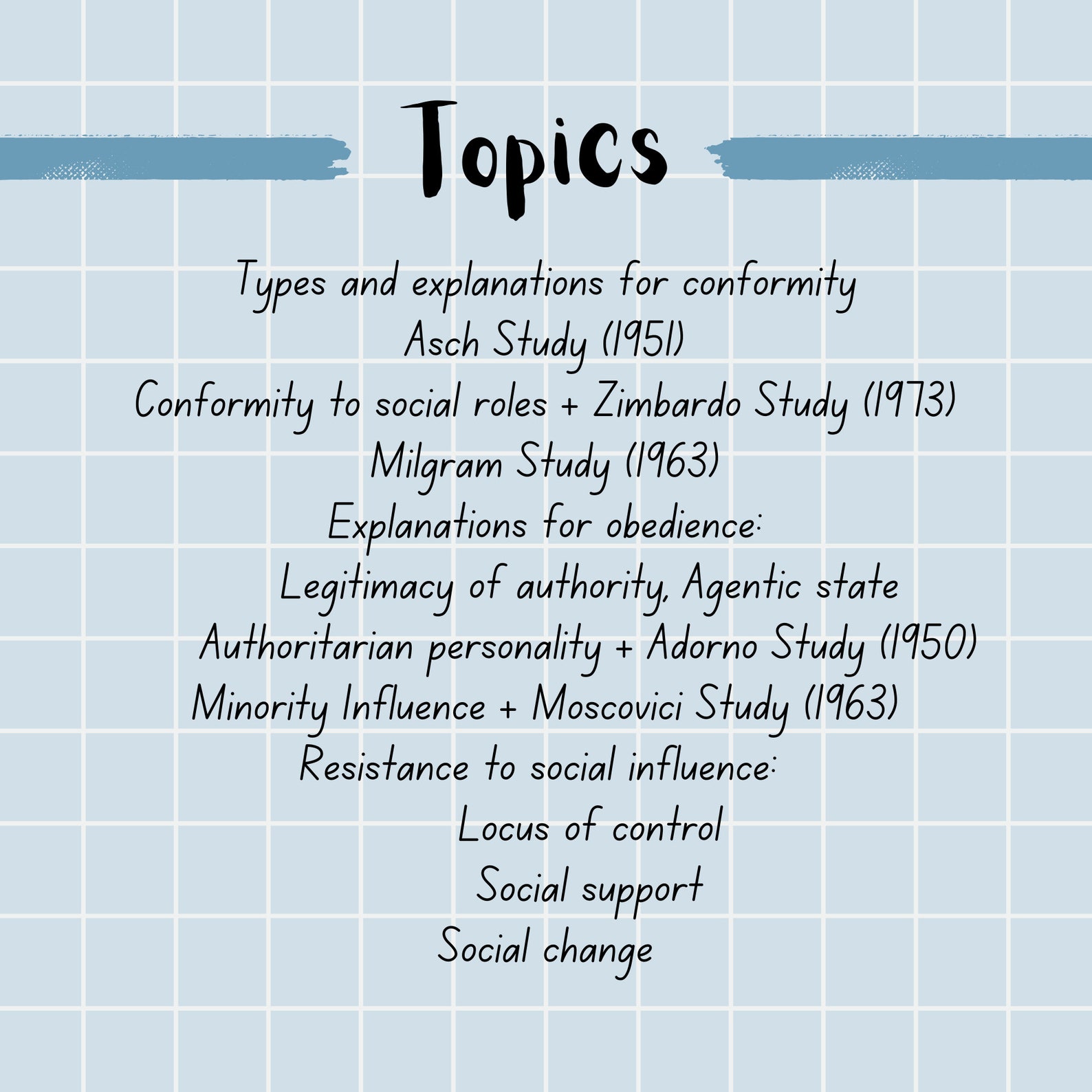 Aesthetic Handwritten Social Influence Notes AQA A Level Psychology ...