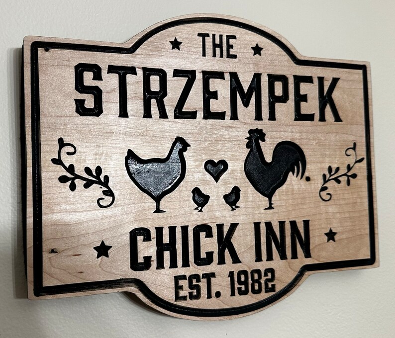 Chick Inn Custom Wood Sign - Etsy