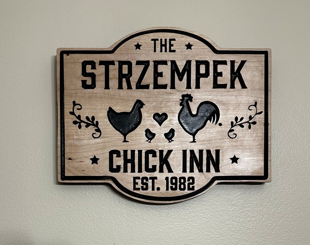 Chick Inn Custom Wood Sign - Etsy