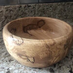 Hand Turned Solid Cherry Bowl - Etsy