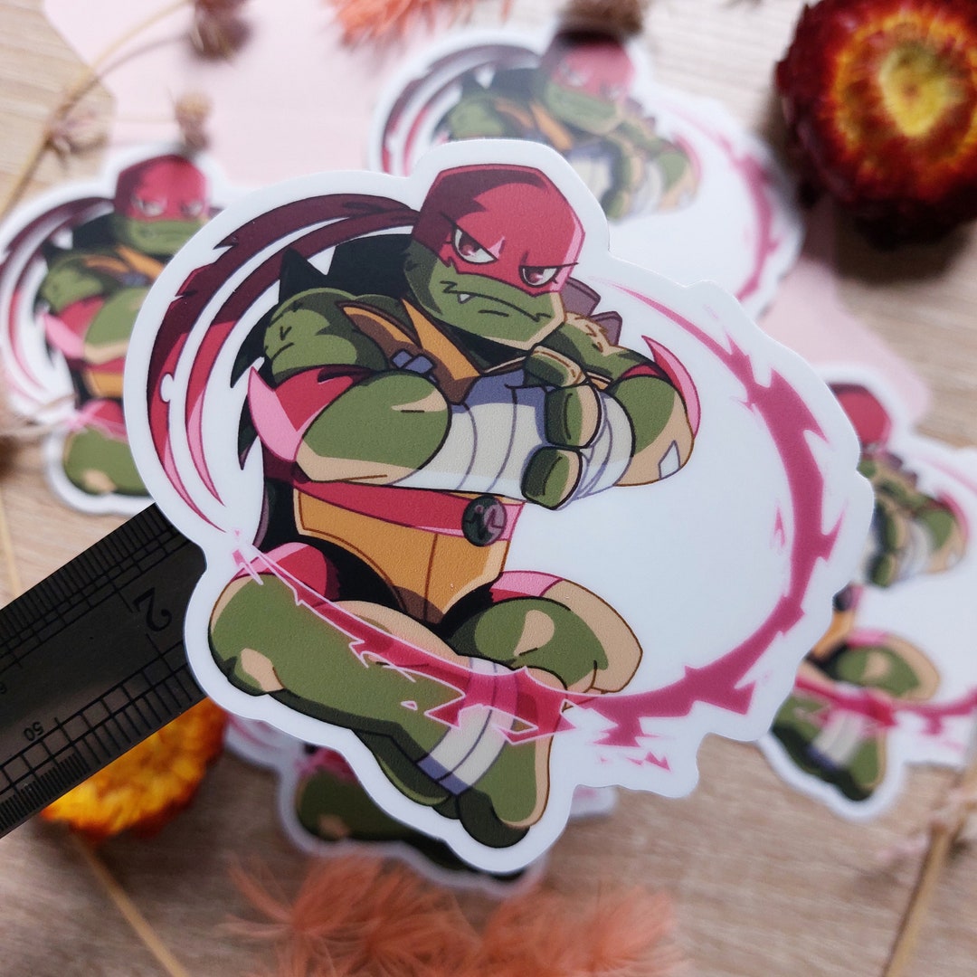 Magic Turtle That Throws Hands Limited Stock 3 X 3 Stickers ROTTMNT ...