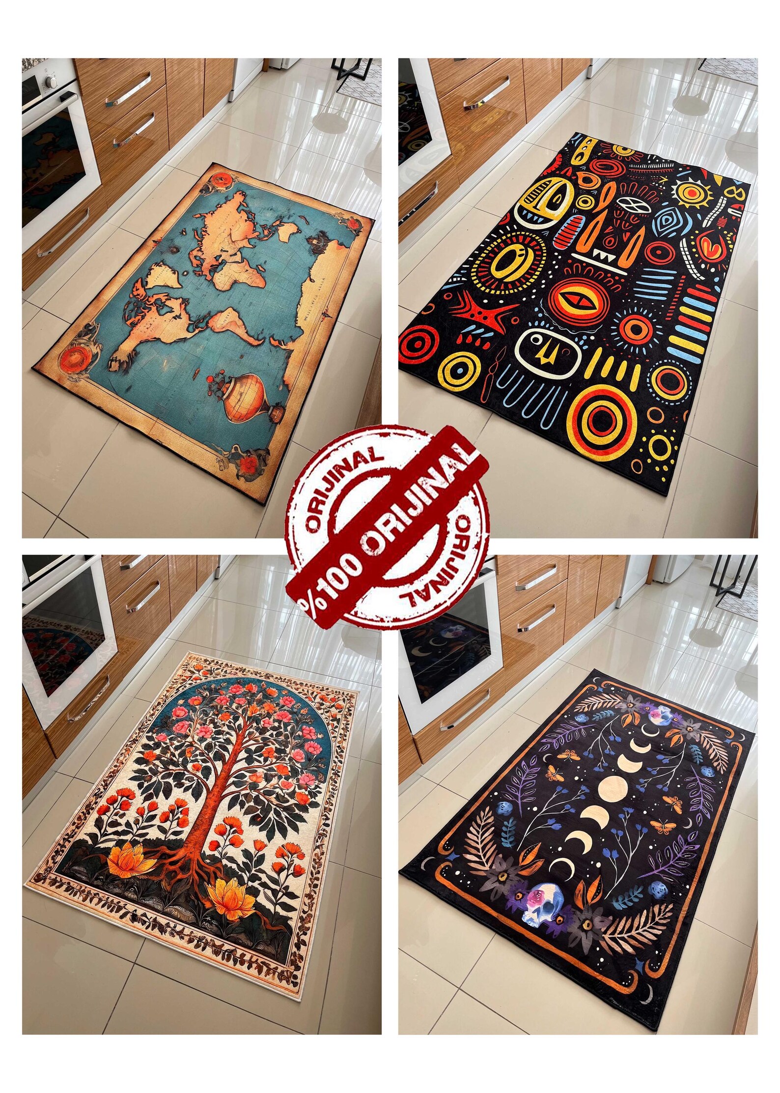 Road Map Rug, Green Kids Rug, Road Pattern Rug, Road Design Rug, Soft ...