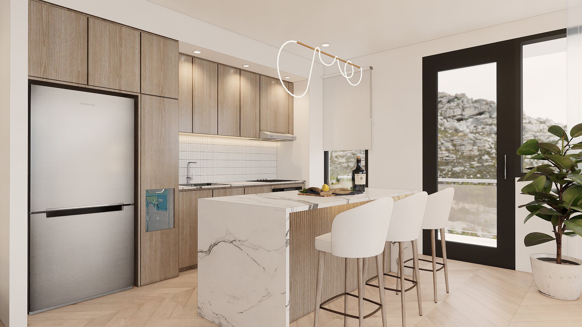 2 Level Interior Apartment Detailed 3D Sketchup Model enscape Ready - Etsy