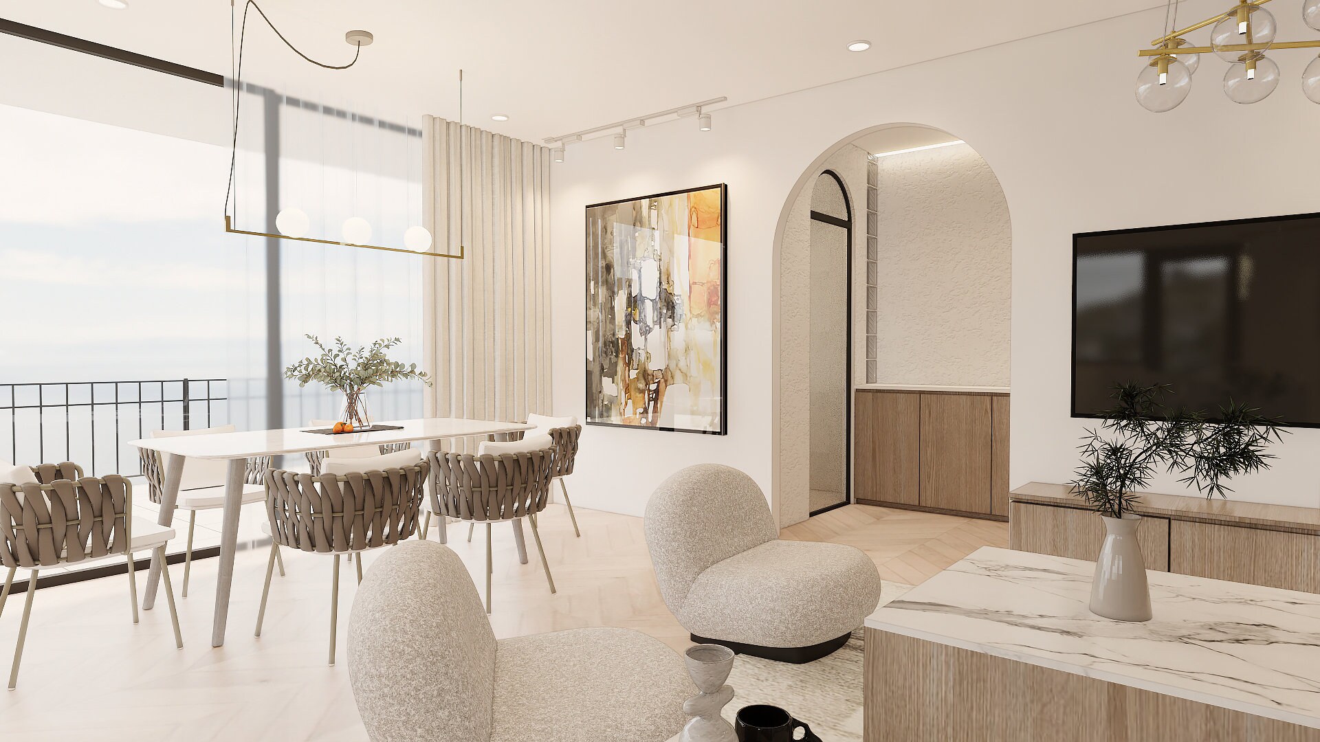 2 Level Interior Apartment Detailed 3D Sketchup Model enscape Ready - Etsy