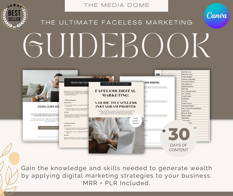 Faceless Digital Marketing Guide: Done for You With Master Resell Rights (MRR) and PLR, Faceless ...