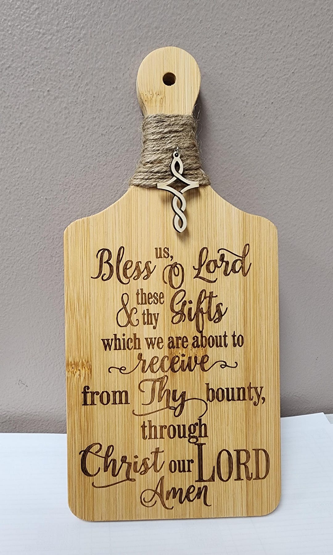 Christian Kitchen Decor - Individual Charcuterie Board – “bless Us O ...
