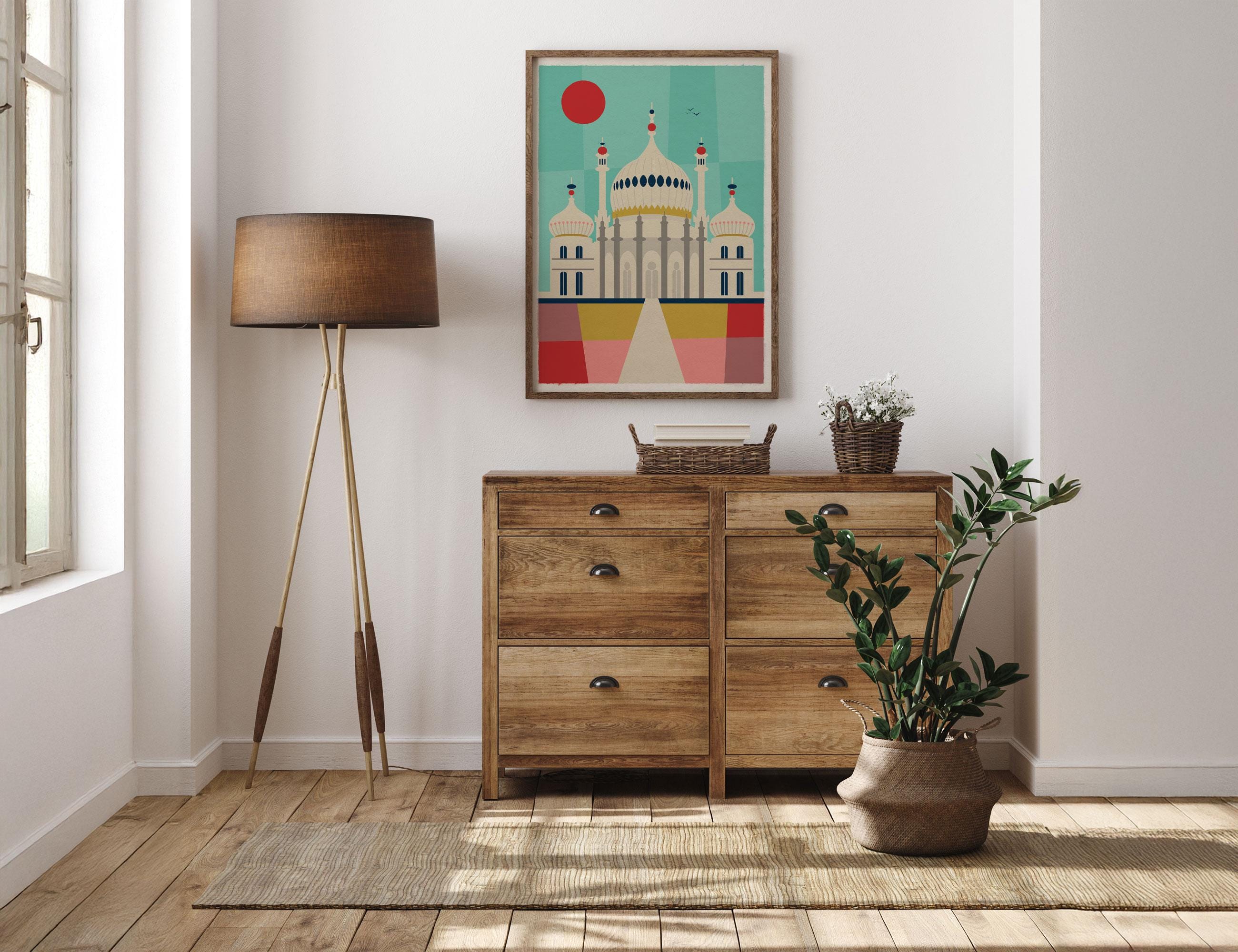 Brighton Royal Pavilion Art Print Poster, Brighton Royal Pavilion Art ...