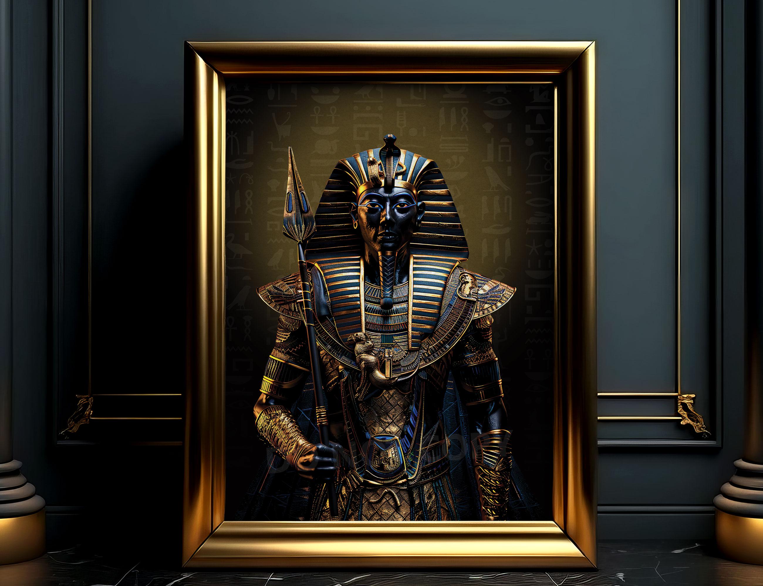 Egyptian God Amun 02 Wall Art, Egyptian Art Print, Egyptian Poster ...