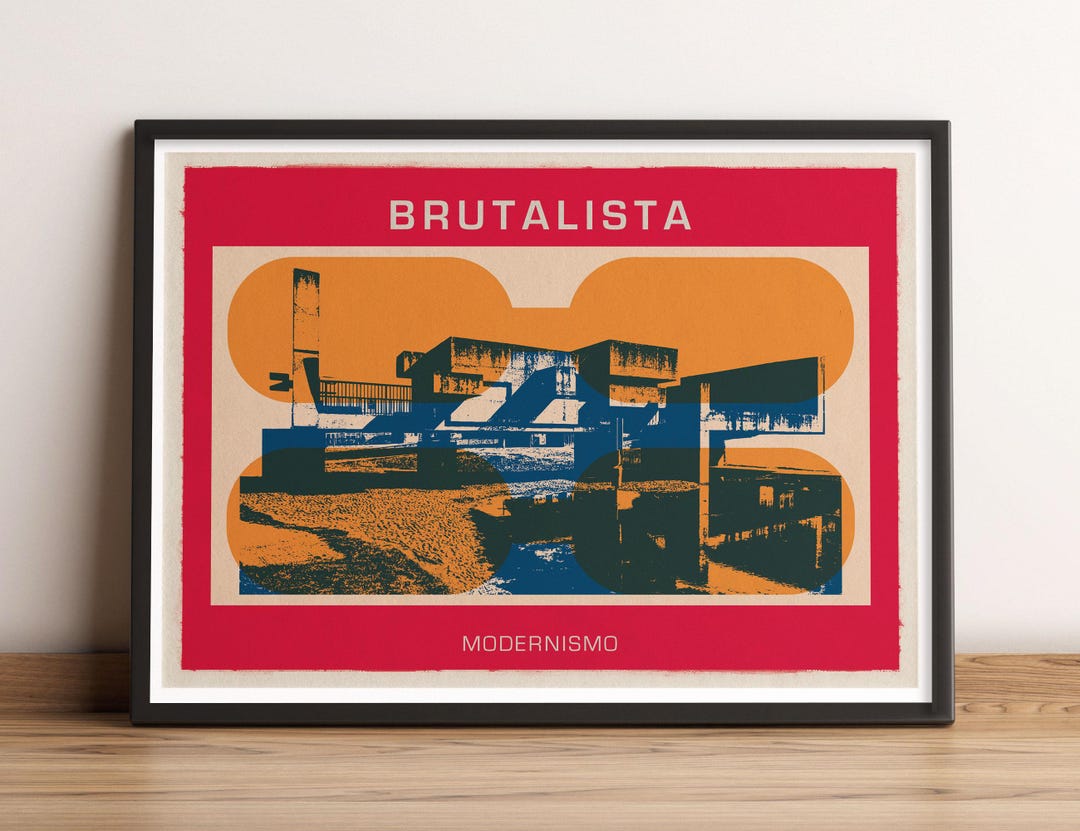 Brutalist Architecture 08 Art Print Poster Apollo Pavilion Peterlee ...