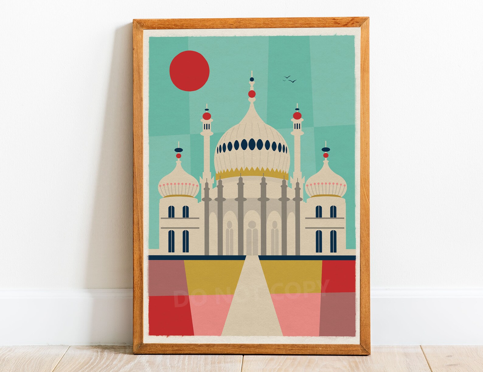 Brighton Royal Pavilion Art Print Poster, Brighton Royal Pavilion Art ...