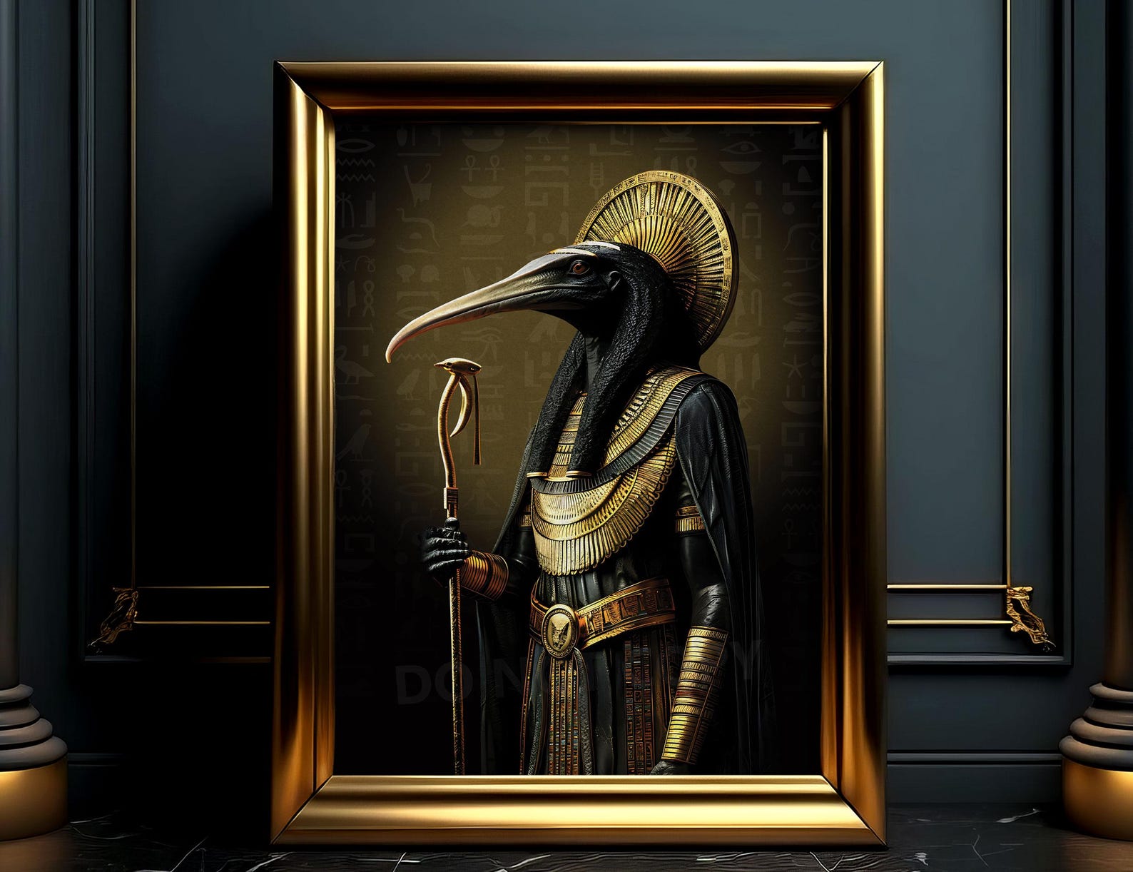 Egyptian God Thoth 01 Wall Art, Egyptian Art Print, Egyptian Poster ...