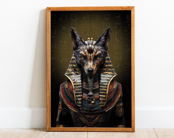 Egyptian God Amun 02 Wall Art, Egyptian Art Print, Egyptian Poster ...