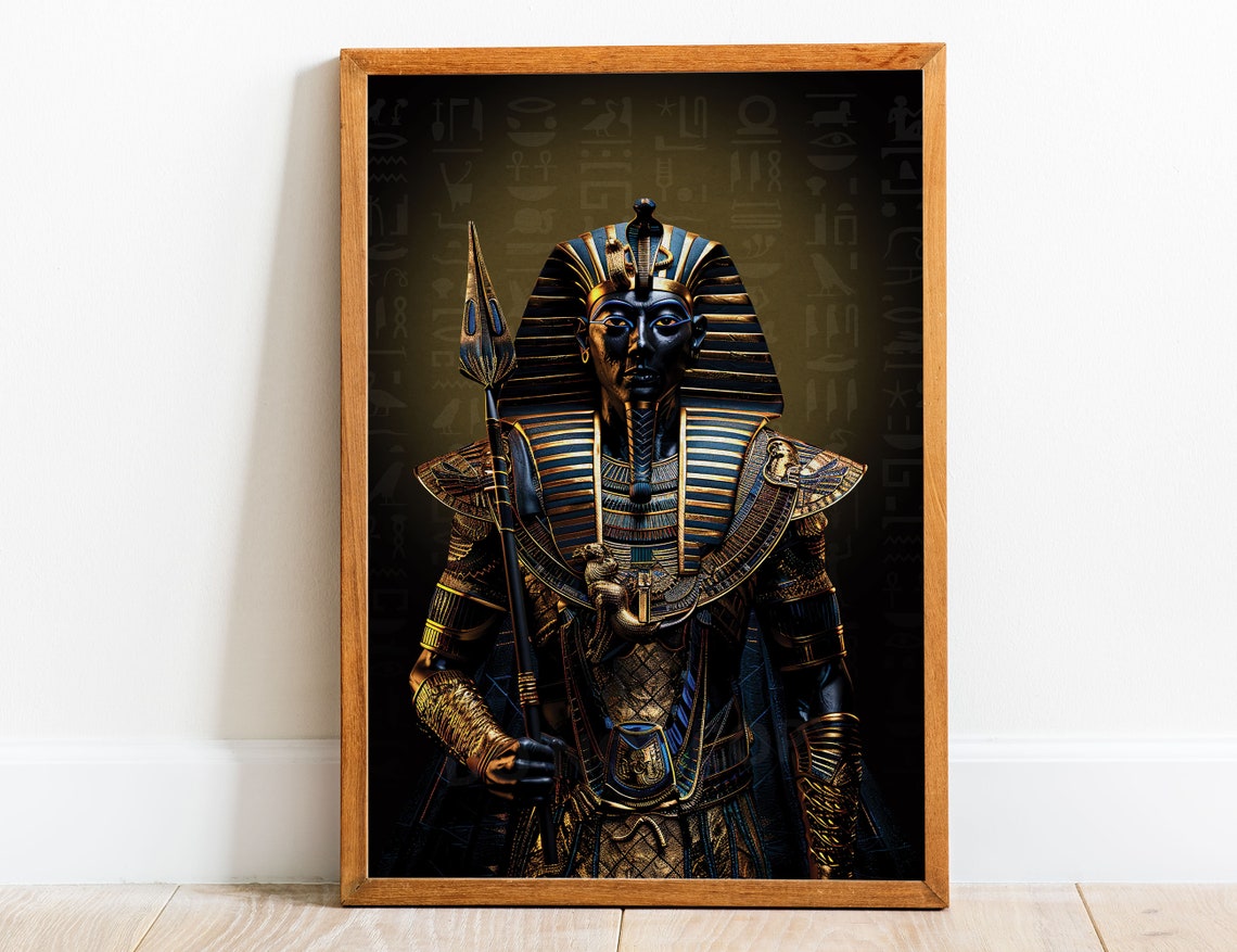 Egyptian God Amun 02 Wall Art, Egyptian Art Print, Egyptian Poster ...