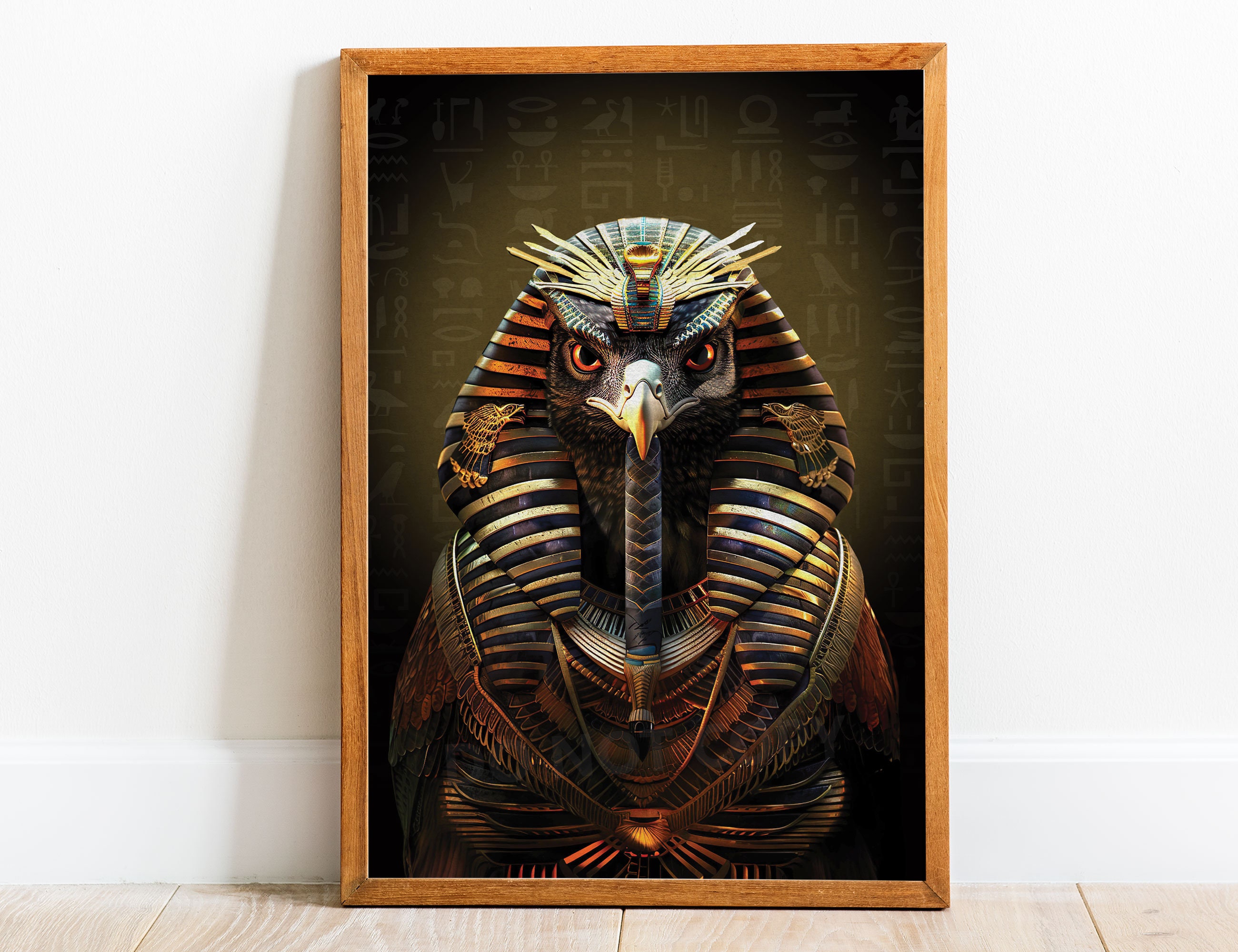 Egyptian God Sun Ra 04 Wall Art, Egyptian Art Print, Egyptian Poster ...