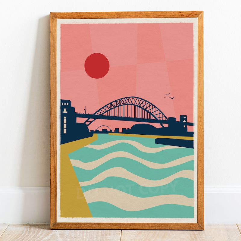 Tyne Bridge Drawing - Etsy UK